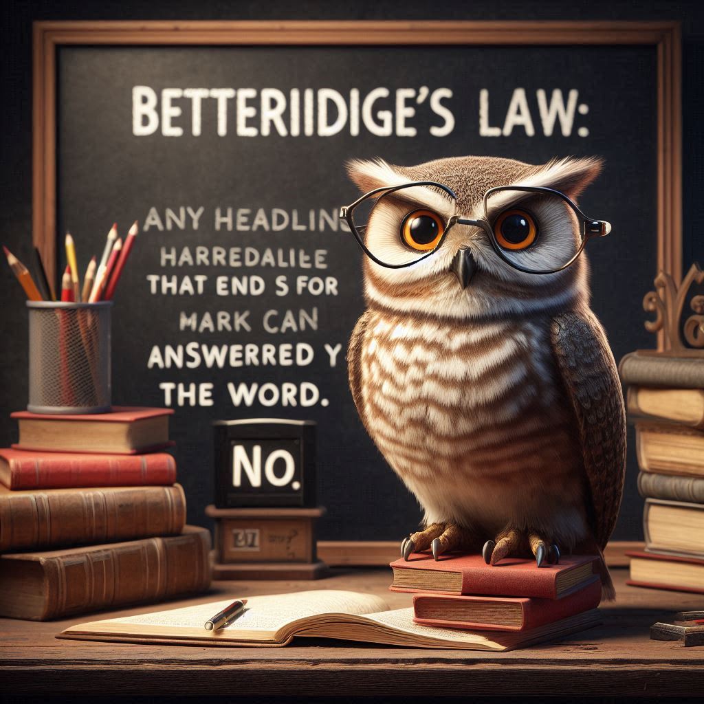 Betteridge’s Law: Is Every Headline That Ends with a Question Mark a ...